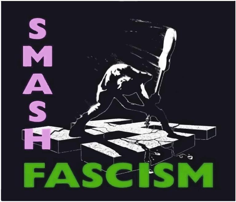 Smash Fascism Banner / Bannerdrop - Latscho Koblenz e.V.